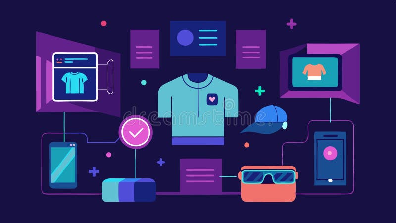 Digital Storefronts Rows of Sleek Digital Storefronts Displaying ...