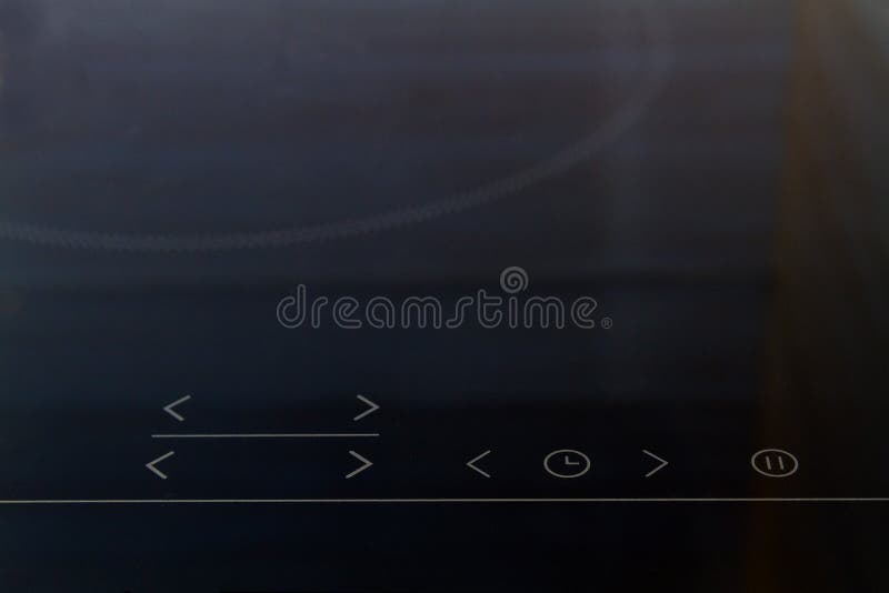 Digital Stove Panel in Close Up Shot. Stock Image - Image of domestic ...