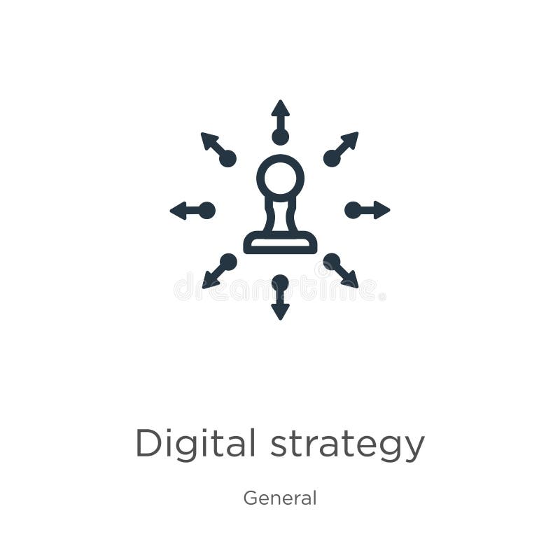 Strategy Icon Vector Isolated On White Background, Strategy Sign Stock ...