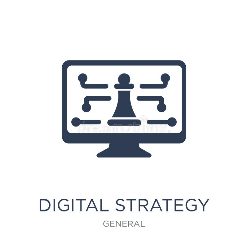 Digital Strategy Icon. Trendy Flat Vector Digital Strategy Icon Stock ...