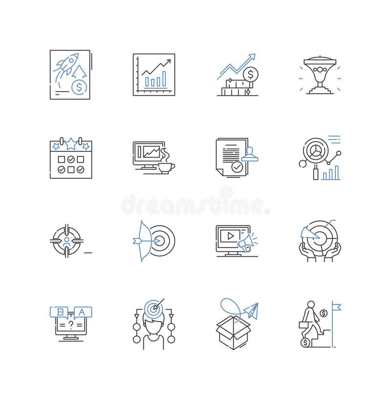 Digital Strategy Line Icons Collection. Optimization, Analytics ... Digital Strategy Line Icons Collection. Optimization, Analytics ...