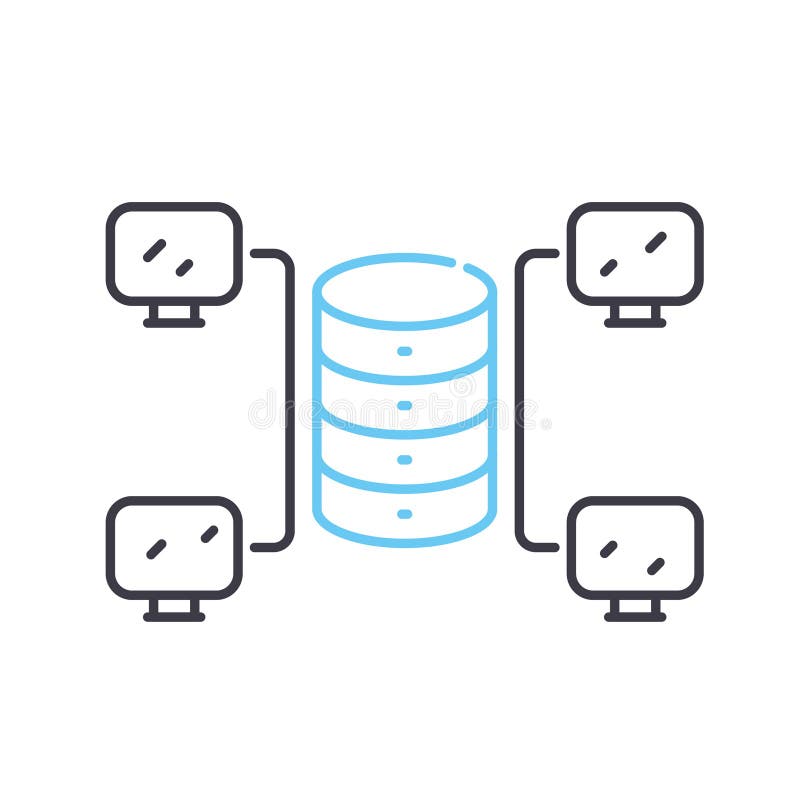 Digital Strategy Plan Line Icon, Outline Symbol, Vector Illustration ...
