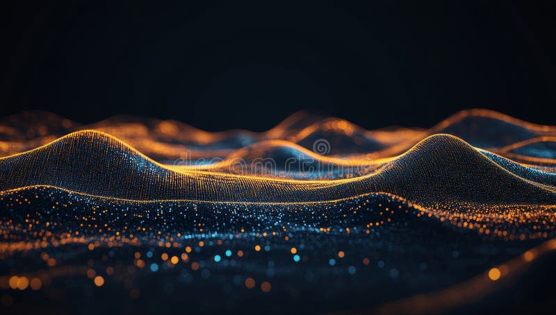 A Digital Strategy for Updating Business Operations. a Dynamic, Glowing ...