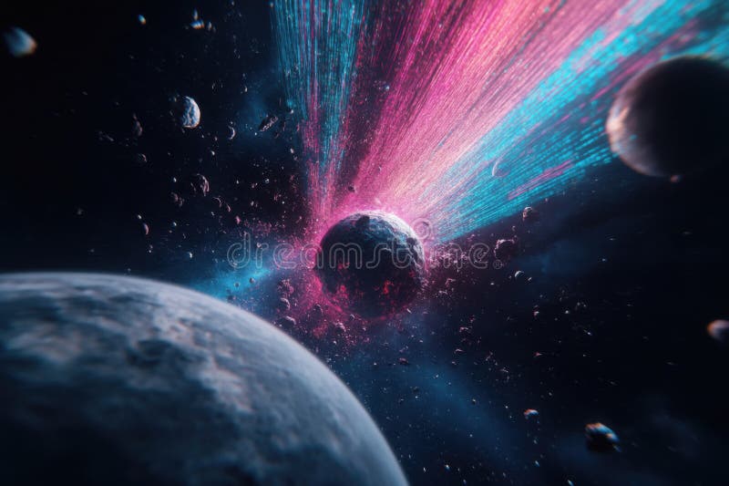 Digital Stream of Cosmic Energy Interacts with Celestial Bodies in ...