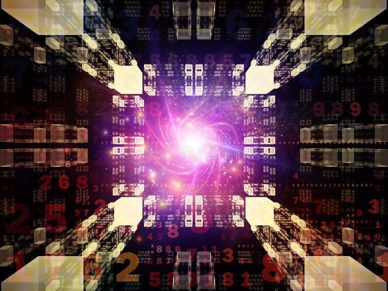 Digital Structures stock illustration. Illustration of illuminate ...