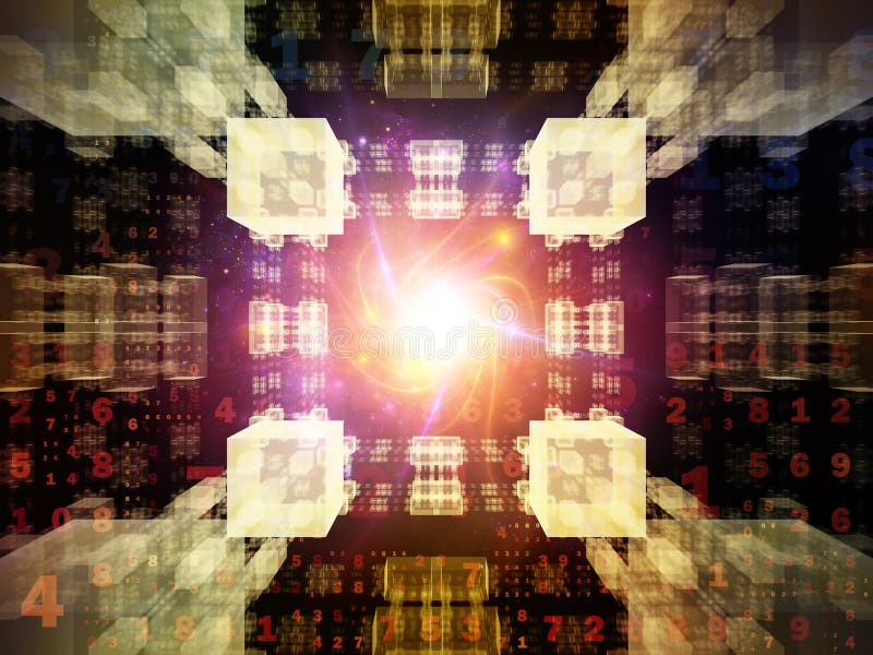 Digital Structures stock illustration. Illustration of cyberspace ...