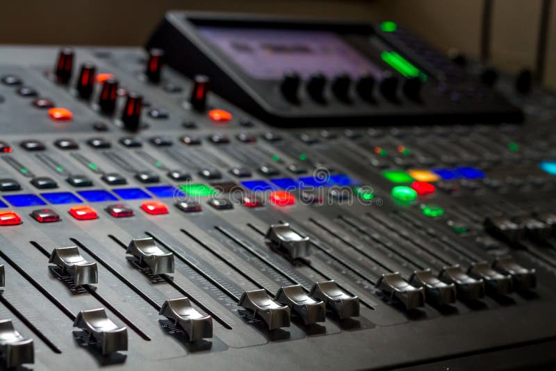 The digital studio mixer stock photo. Image of multi - 81364964