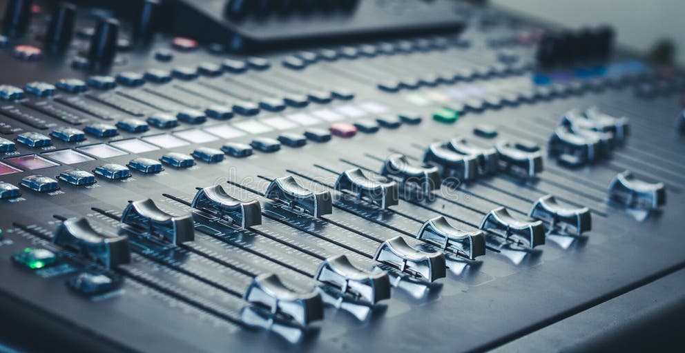The digital studio mixer stock photo. Image of professional - 82679776