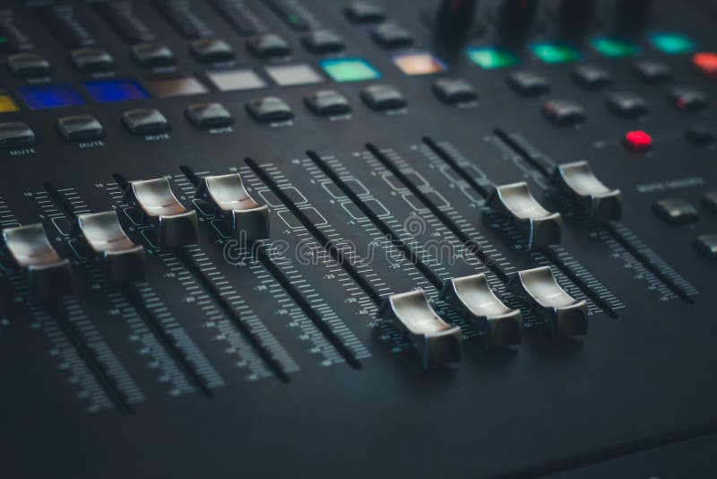 The digital studio mixer stock image. Image of multi - 84479295
