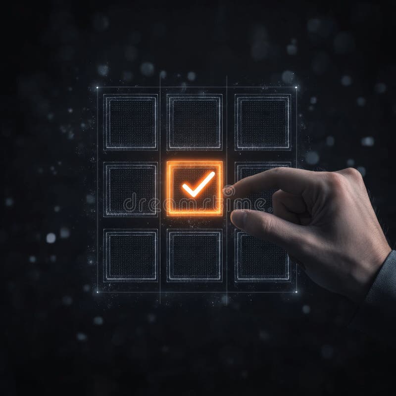 Digital Success: Completing Tasks with Confidence and Efficiency Stock ...