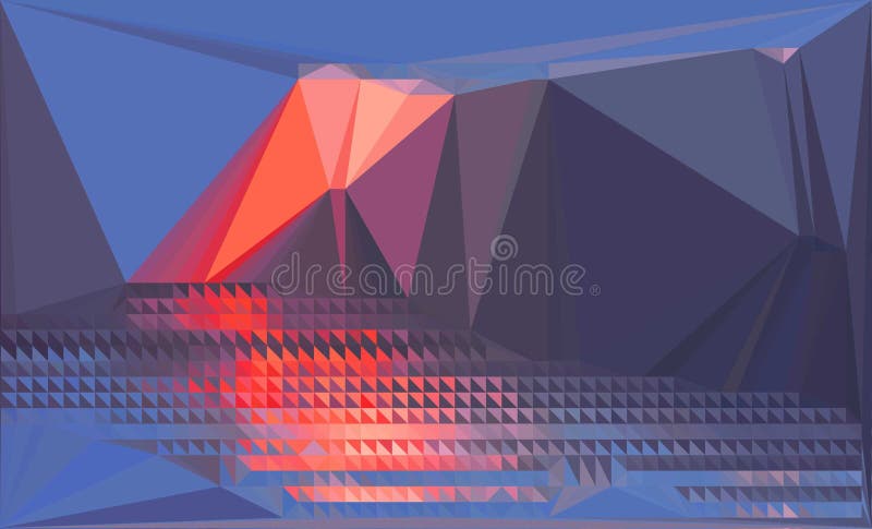Digital Sunset Abstract Shapes Blurs Colors Backgrounds Stock ...