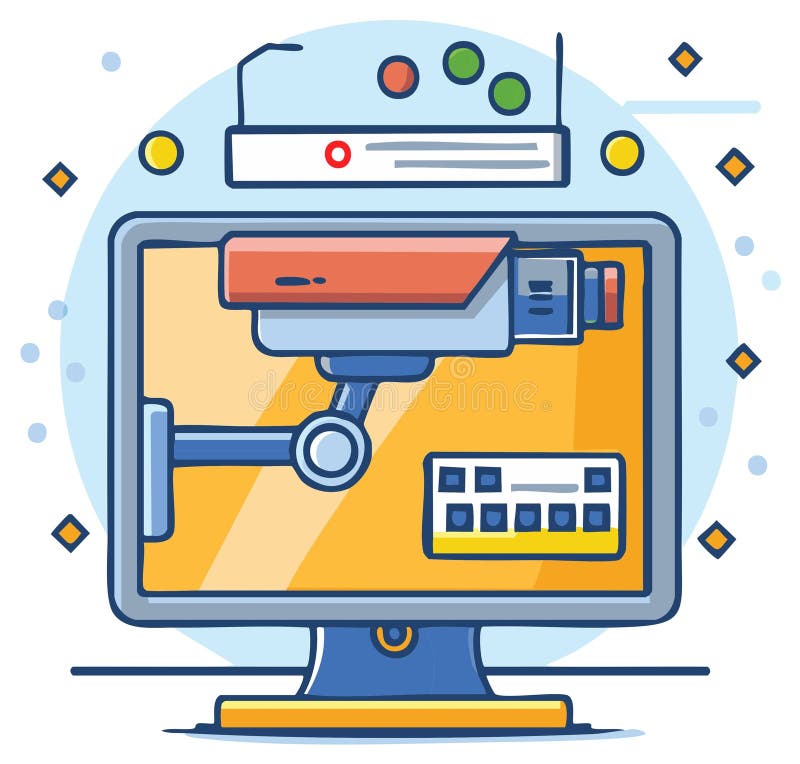 Security Camera Feed Stock Illustrations – 605 Security Camera Feed ...