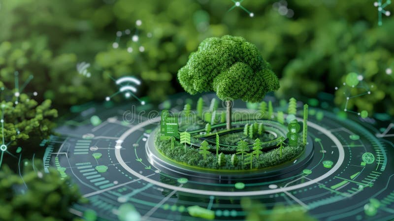 Digital Sustainability Concept with Smart Green Technology Stock ...