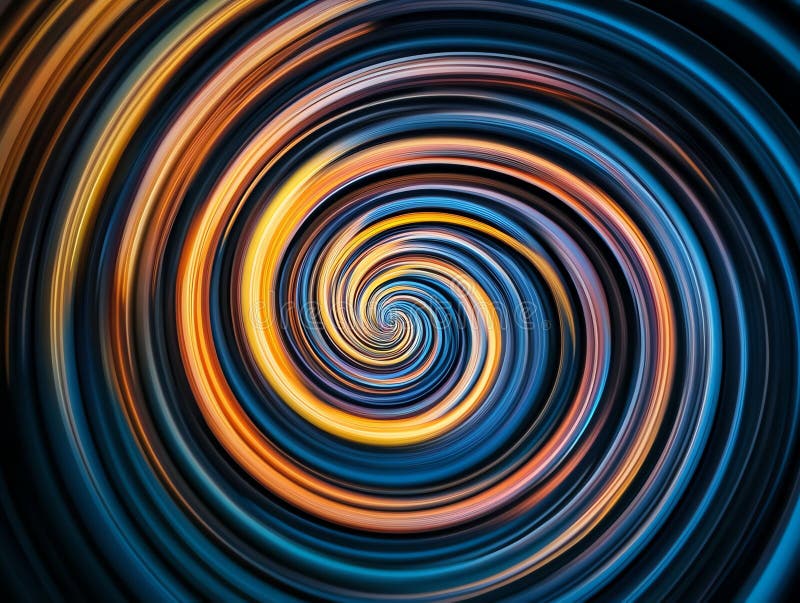 Digital Swirl, AI Generated Stock Illustration - Illustration of blue ...