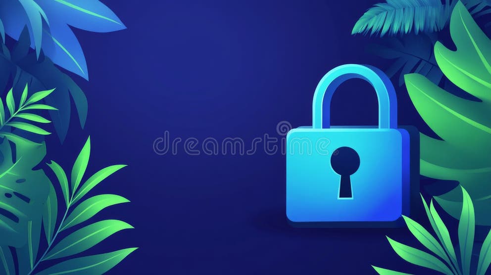 The Digital Symbol for a Secure Wi-Fi Connection is Depicted with a ...