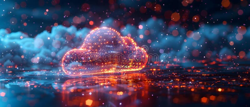 Digital Symphony: the Harmony of Cloud Technology. Concept Cloud ...
