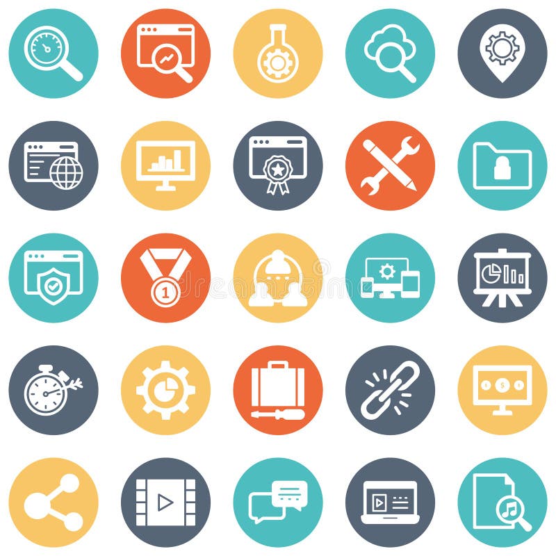 Digital System Vector Icons Set Every Single Icon Can Easily Modify or ...