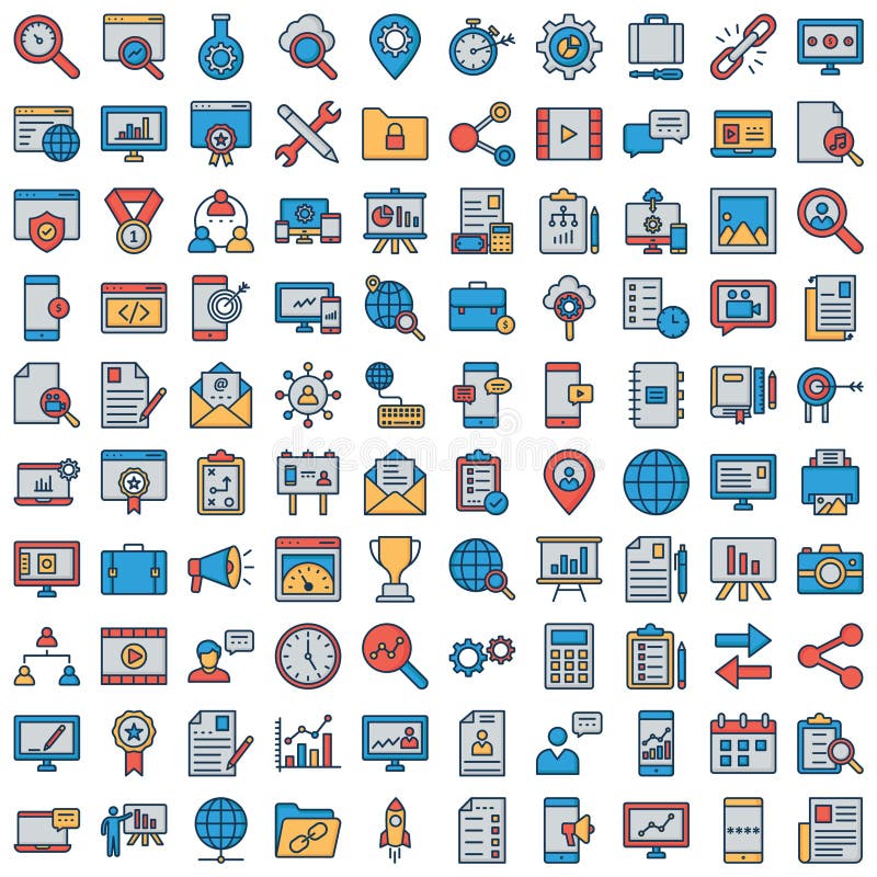 Digital System Vector Icons Set Every Single Icon Can Easily Modify or ...