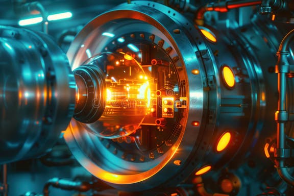 Digital Systems that Control Power Generation are Connected To Glowing ...