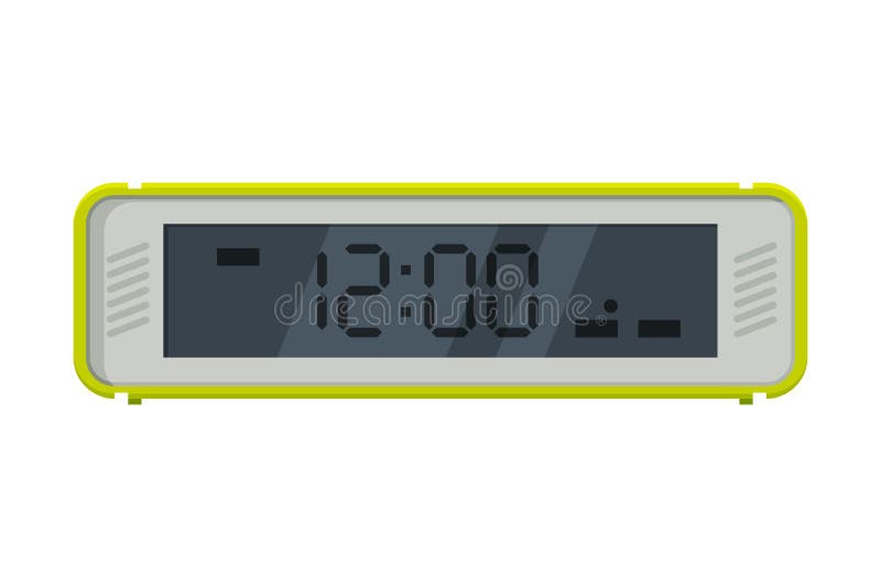 Digital Table Alarm Clock, Modern Electronic Time Measuring Instrument ...