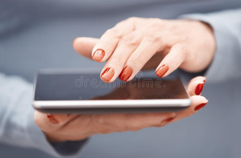 Digital tabler user stock image. Image of hand, banking - 140647047