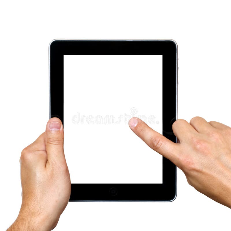 Flat tablet pc stock photo. Image of mobility, computer - 21654156