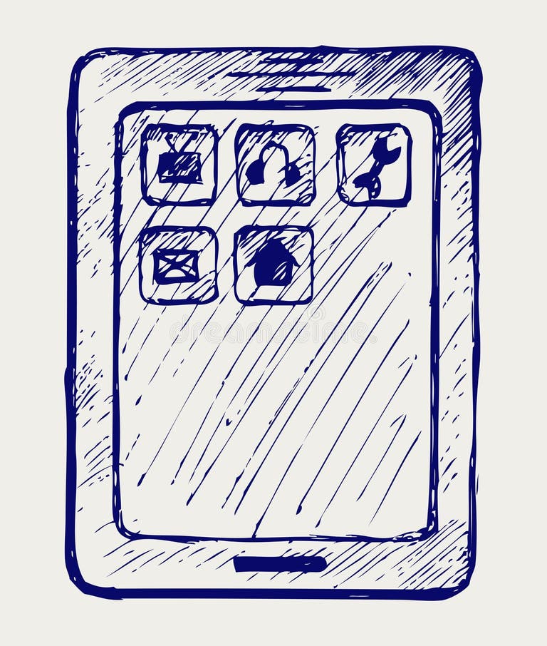 Tablet Sketchy Stock Illustrations – 272 Tablet Sketchy Stock ...