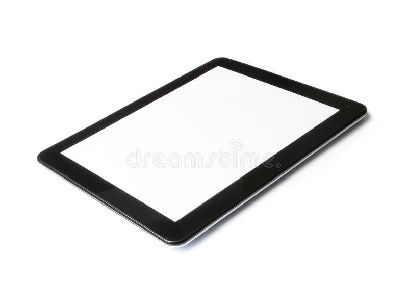 Digital Tablet Pc Isolated on White Background Stock Photo - Image of ...