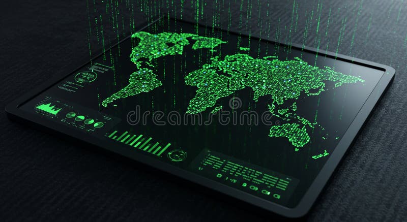 Stylized Matrix Code Reminiscent Stock Illustrations – 6 Stylized Matrix Code Reminiscent Stock ...