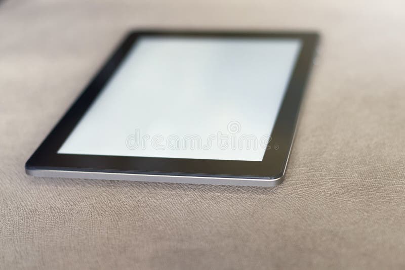 Digital Tablet with Empty Screen. Stock Photo - Image of empty ...