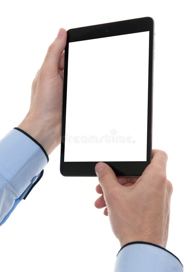 Digital tablet in hands stock image. Image of computer - 43534527