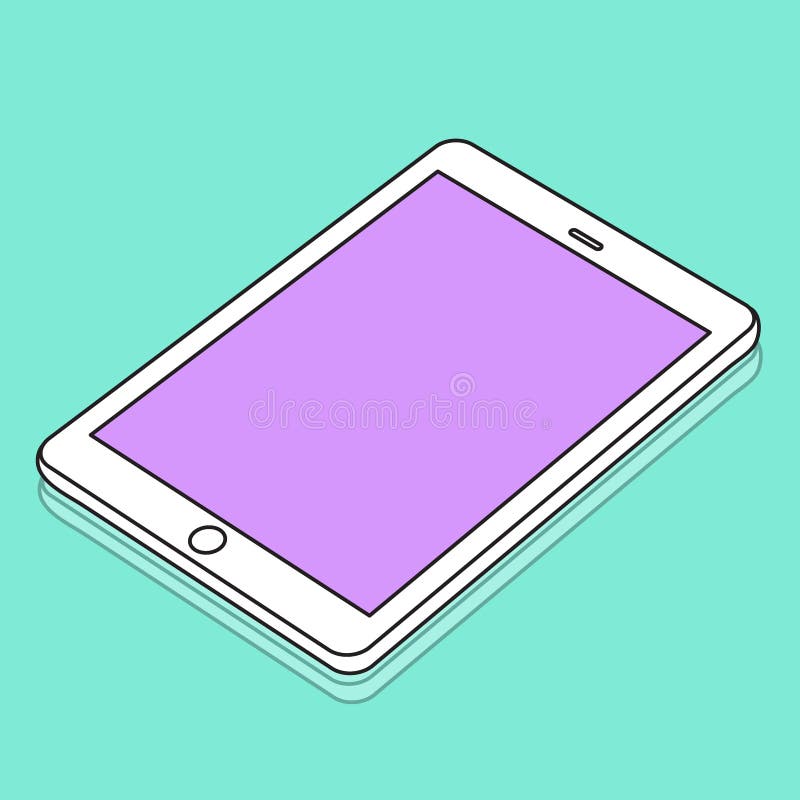 Digital Tablet Icon Vector Concept Stock Vector - Illustration of media ...