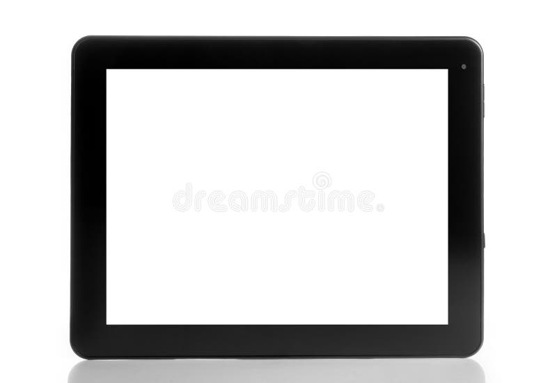 Digital Tablet Pc Isolated on White Background Stock Photo - Image of ...