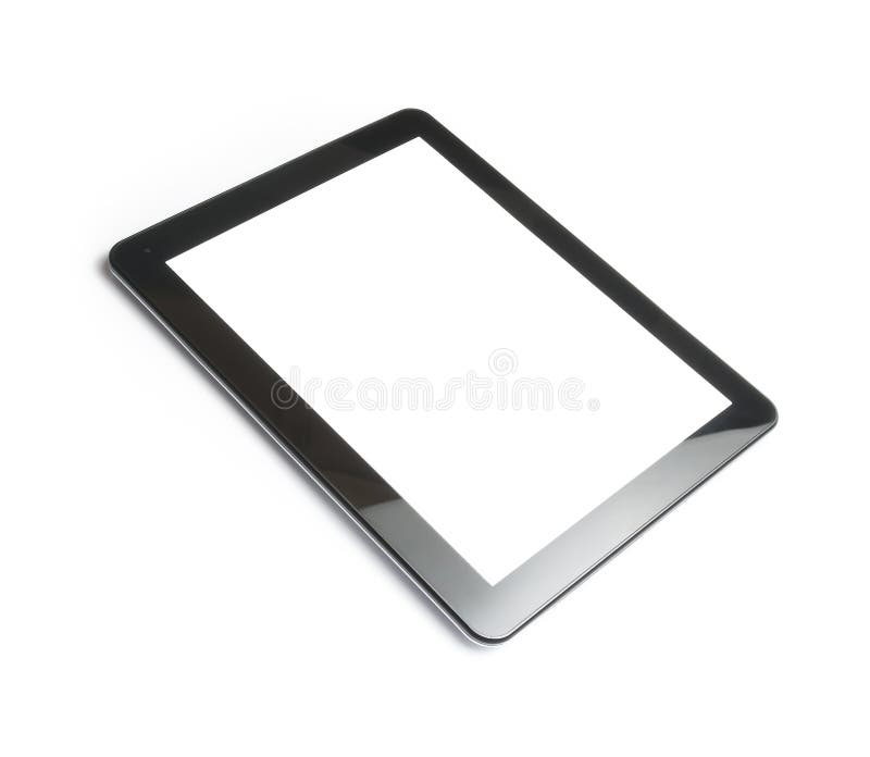 Digital Tablet Pc Isolated on White Background Stock Photo - Image of ...