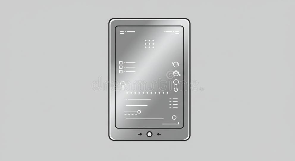 Sleek Rectangular Tablet Stock Illustrations – 475 Sleek Rectangular ...