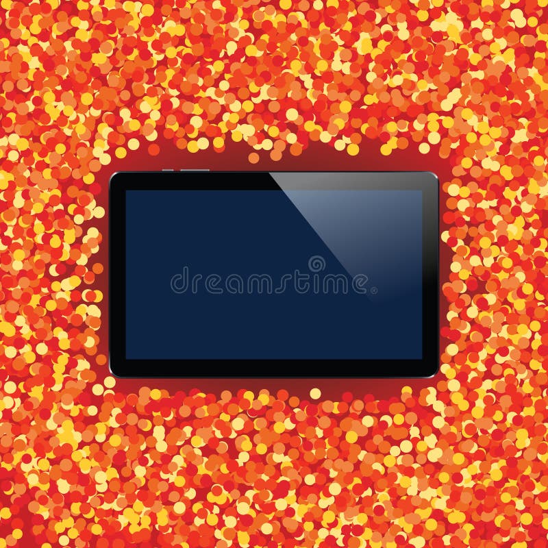 Digital Tablet with Shiny Sensor Screen. Electronic Smart Device ...