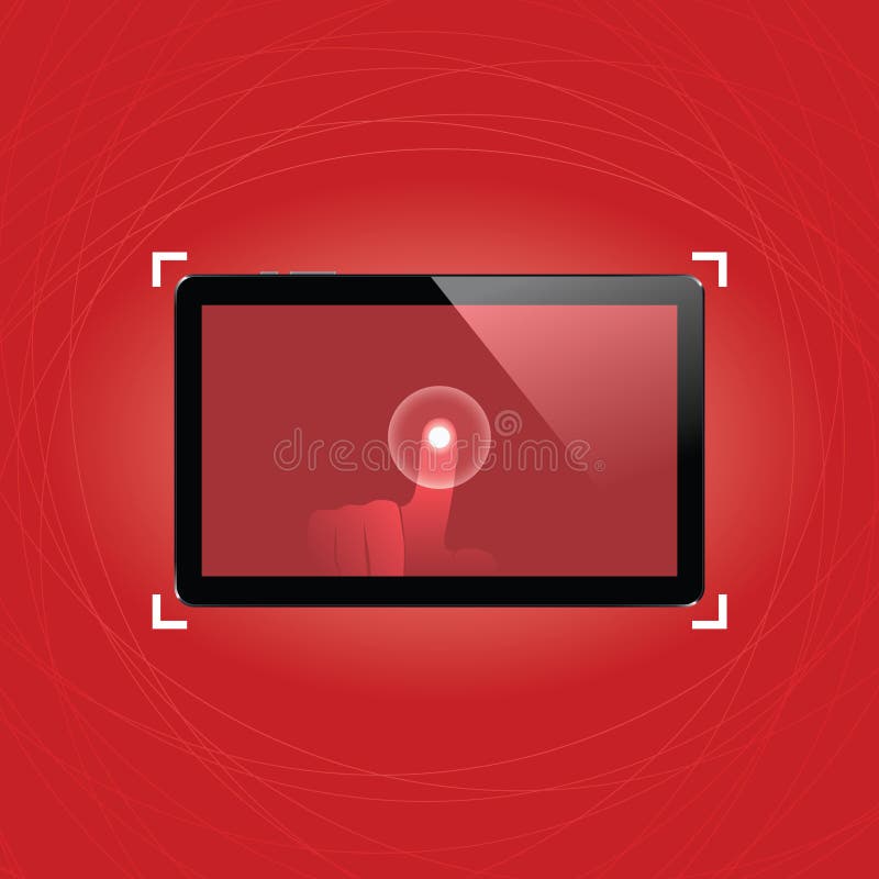Design Red Sensor Touch Stock Illustrations – 127 Design Red Sensor ...