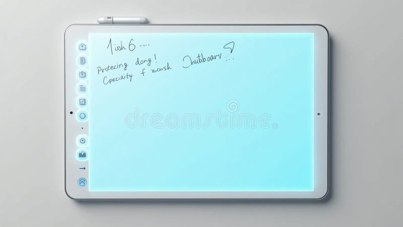 Digital To Do List on an Illuminated Tablet Screen a Modern and Tech ...