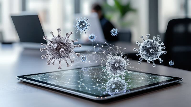 A Digital Tablet Shows Strange, Fluorescent Super-viruses and Micro ...