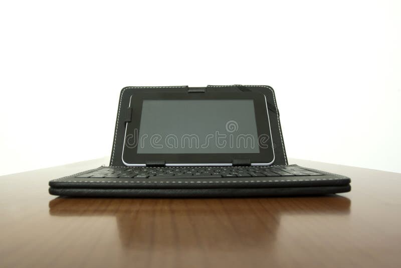 Digital Tablet To Laptop on the Table Stock Photo - Image of mini ...