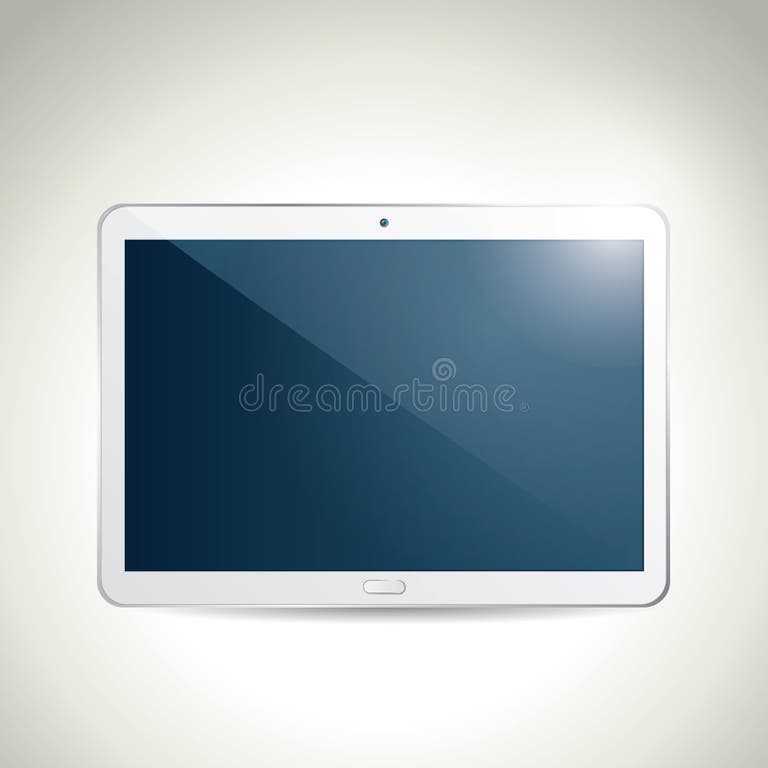 Digital Tablet. Vector Illustration Decorative Design Stock Vector ...