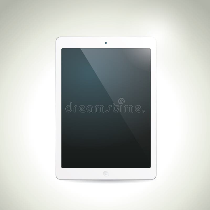 Digital Tablet. Vector Illustration Decorative Design Stock Vector ...