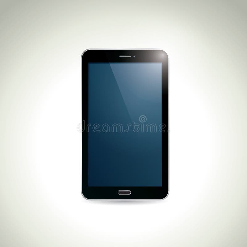 Digital Tablet. Vector Illustration Decorative Design Stock Vector ...