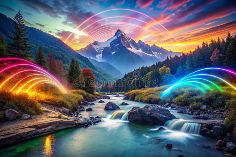 A Digital Tapestry Woven through Nature Exploring Abstract Wireless ...