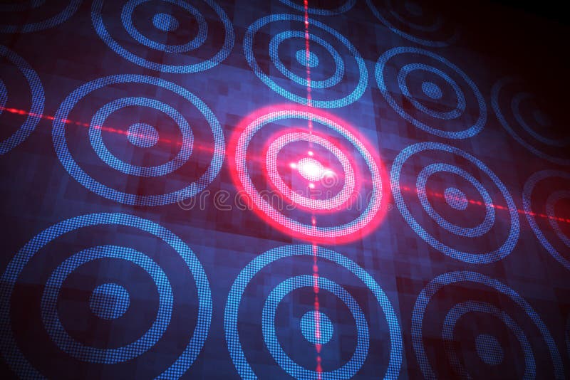 Digital Target Over Computing Design Stock Illustration - Illustration ...