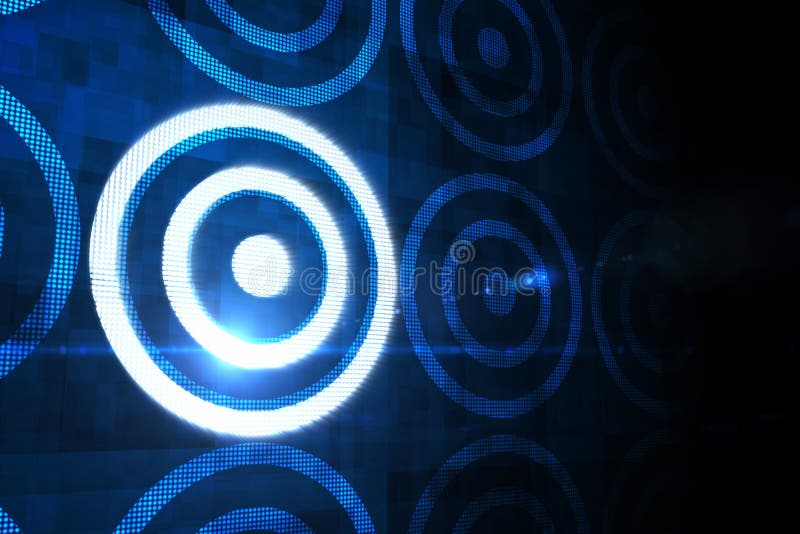 Digital Target Over Computing Design Stock Illustration - Illustration ...