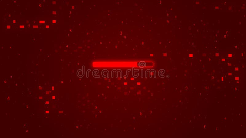 Digital Tech Backdrop with Loading Bar. Warning Stock Vector ...