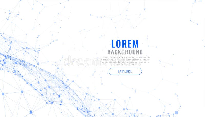 Digital Tech Connection Abstract Banner for Futuristic Innovation Stock ...