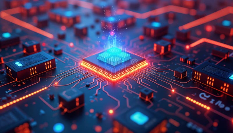 Digital Tech Illustration Shows Advanced App Modernization Concept ...