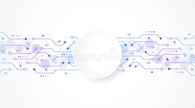 Digital Tech Motherboard Texture Design. Creative Idea AI Banner ...